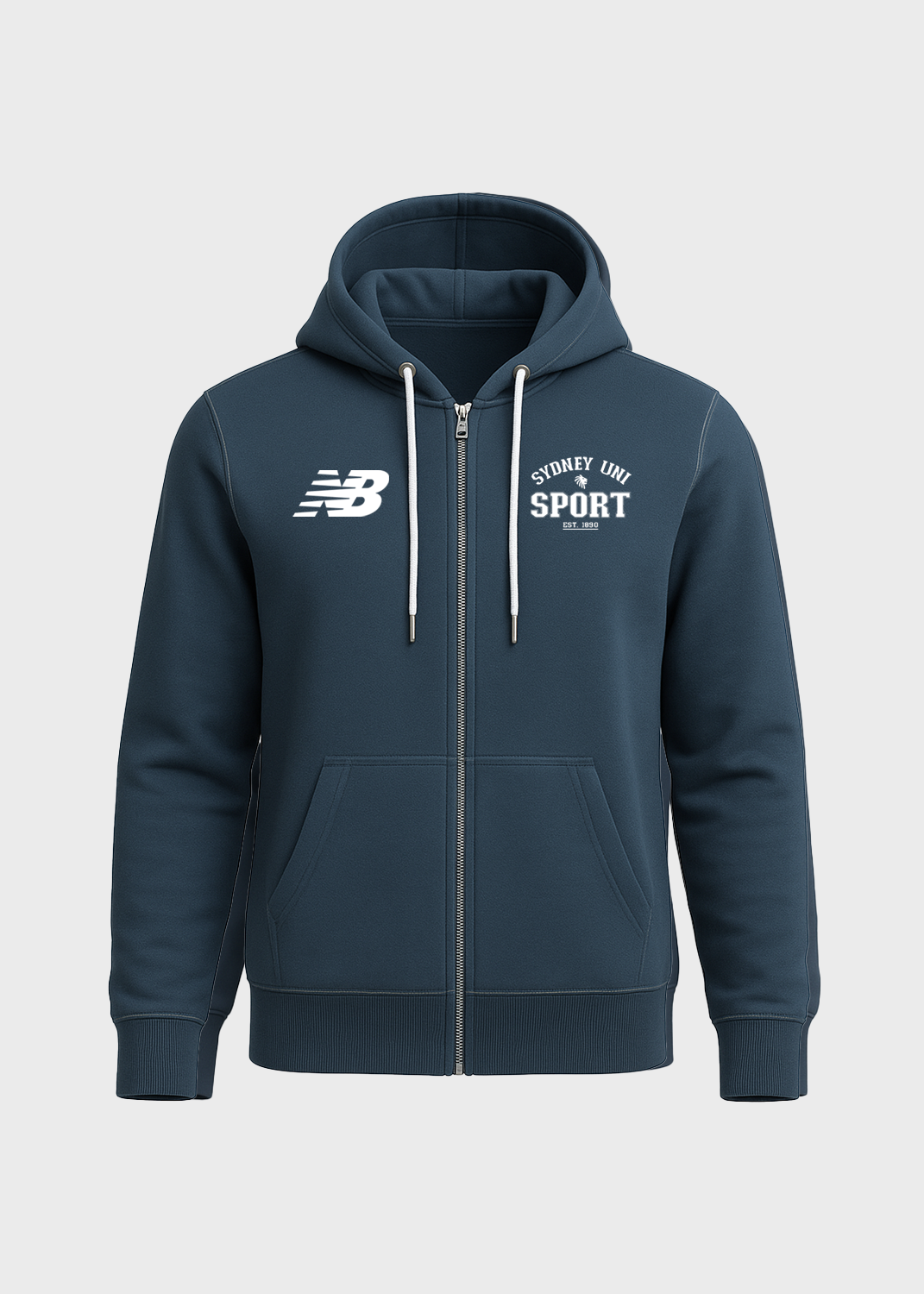 Male Zip Hoodie #1 (Charcoal) – Sydney Uni Sport