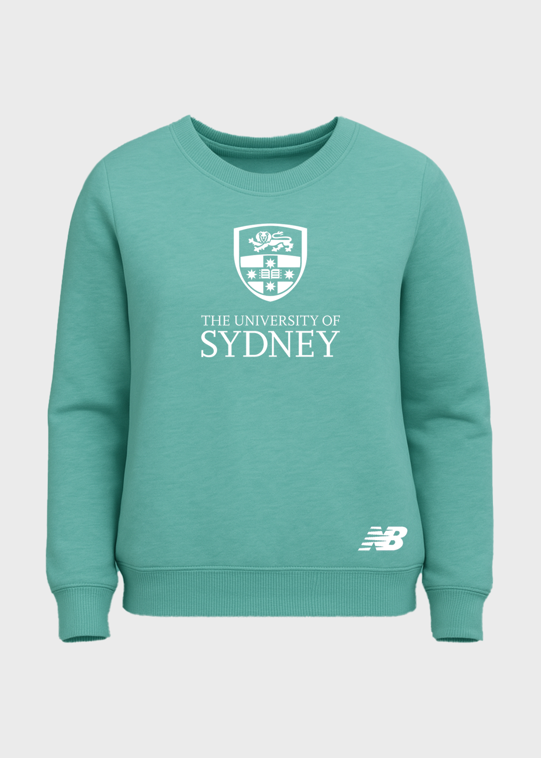 Female French Terry Crew Neck #1 (Eucalyptus) – Sydney Uni Sport